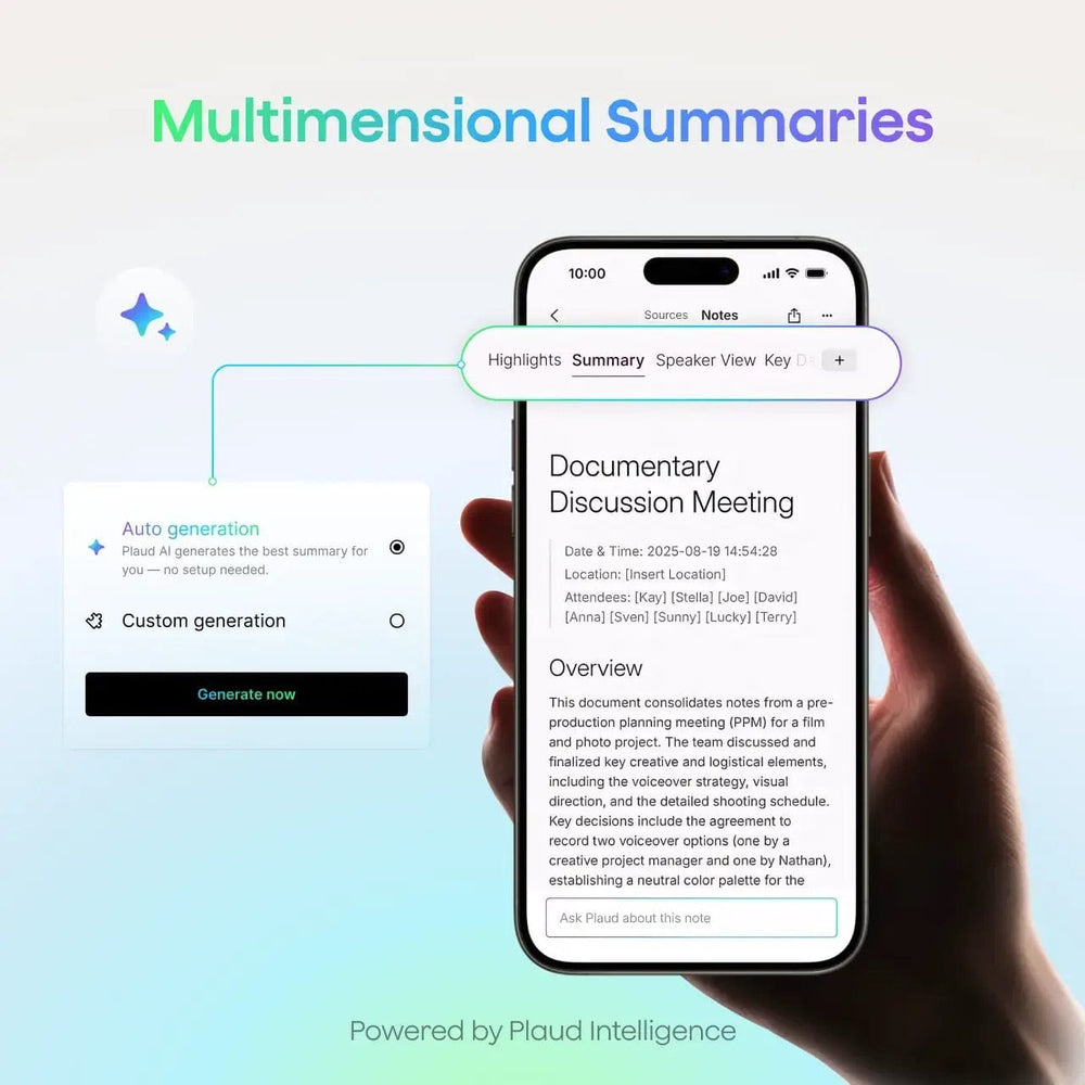 PLAUD.AI Note Pro Smart AI Note Taker | GPT-4o Meeting Recorder ...