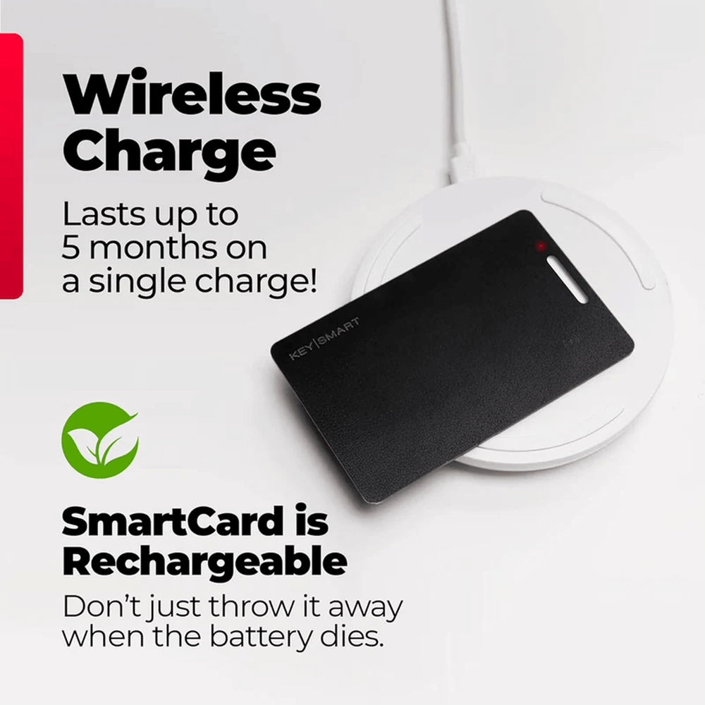 KeySmart SmartCard Wireless Rechargeable Bluetooth Tracker (iOS)