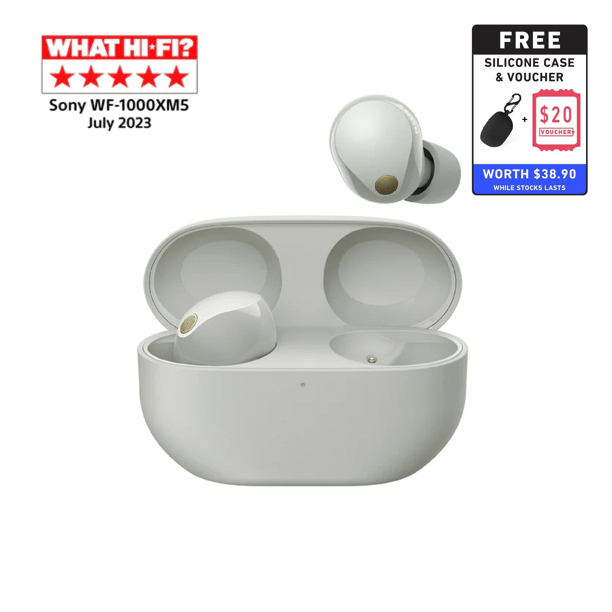 Sony WF-1000XM5 Wireless Noise Cancelling True Wireless Earphones (XM5