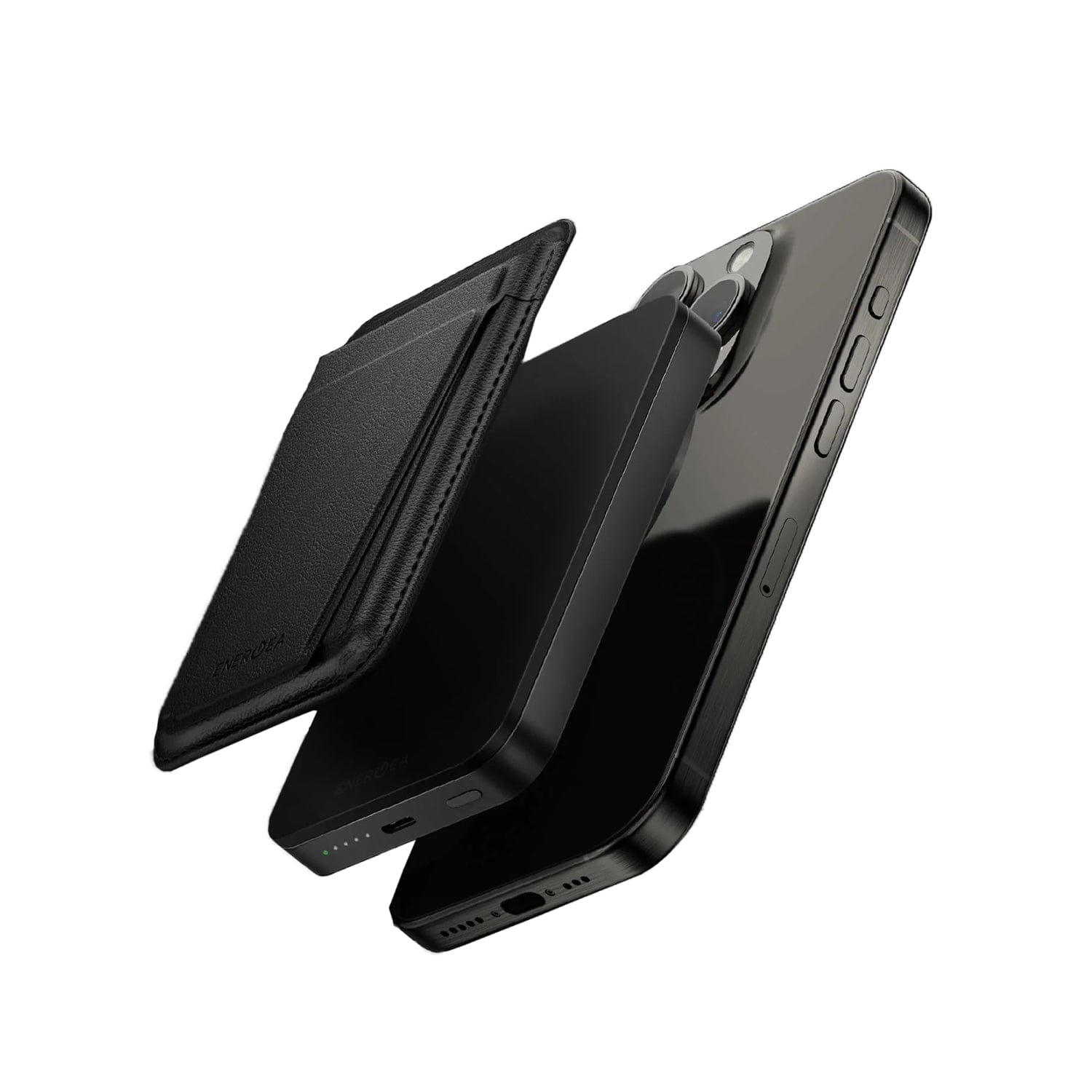 Energea MagWallet MagSafe Card Holder with Built-In Stand & Up to 15W
