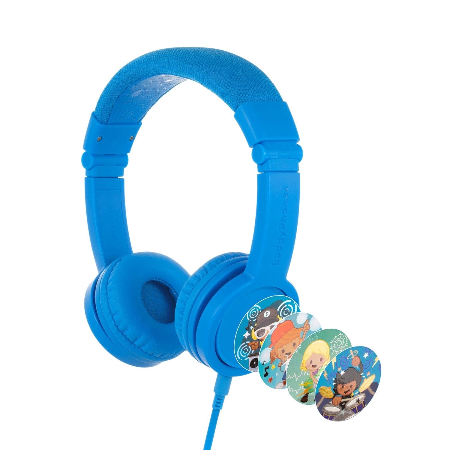 BuddyPhones Explore+ Wired Inline Mic Headphones